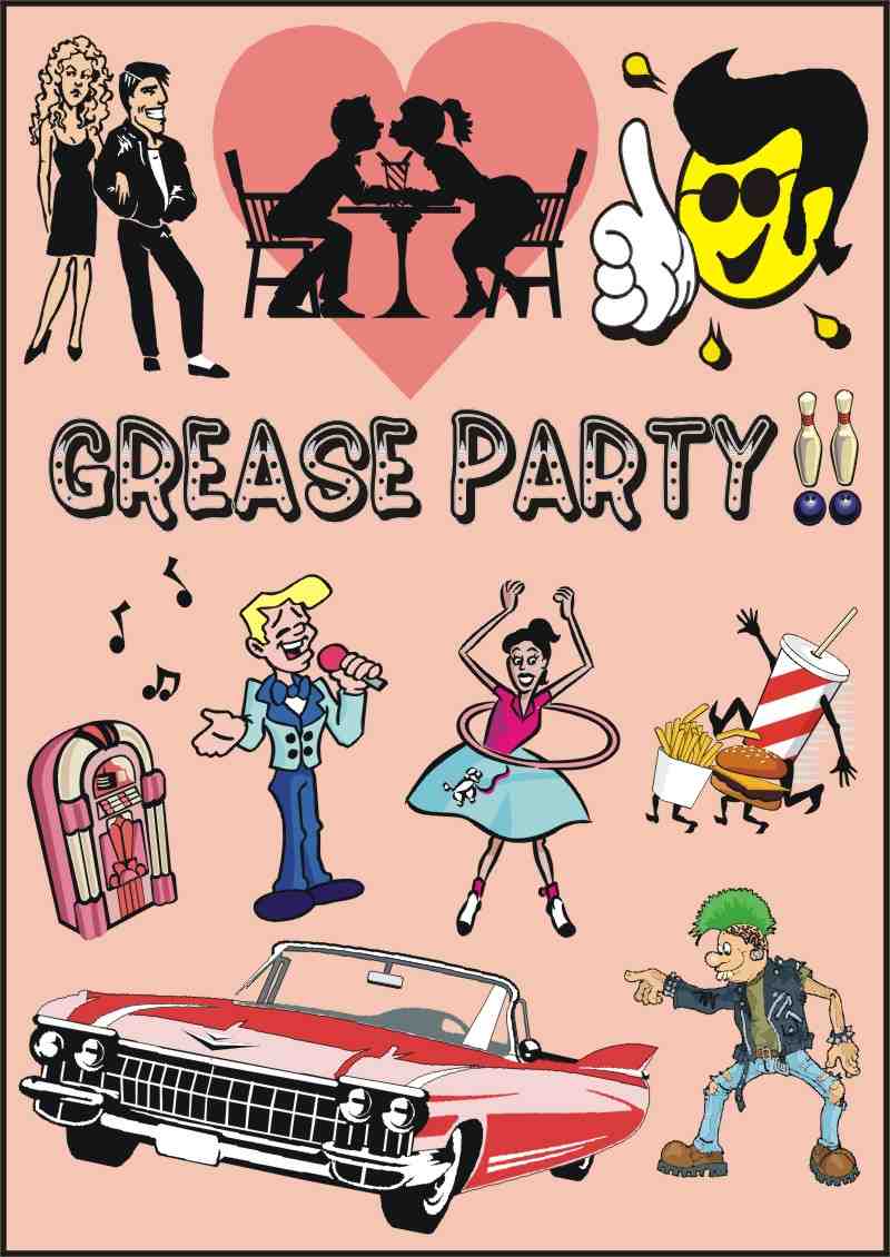 A board – Grease party | funforce.com