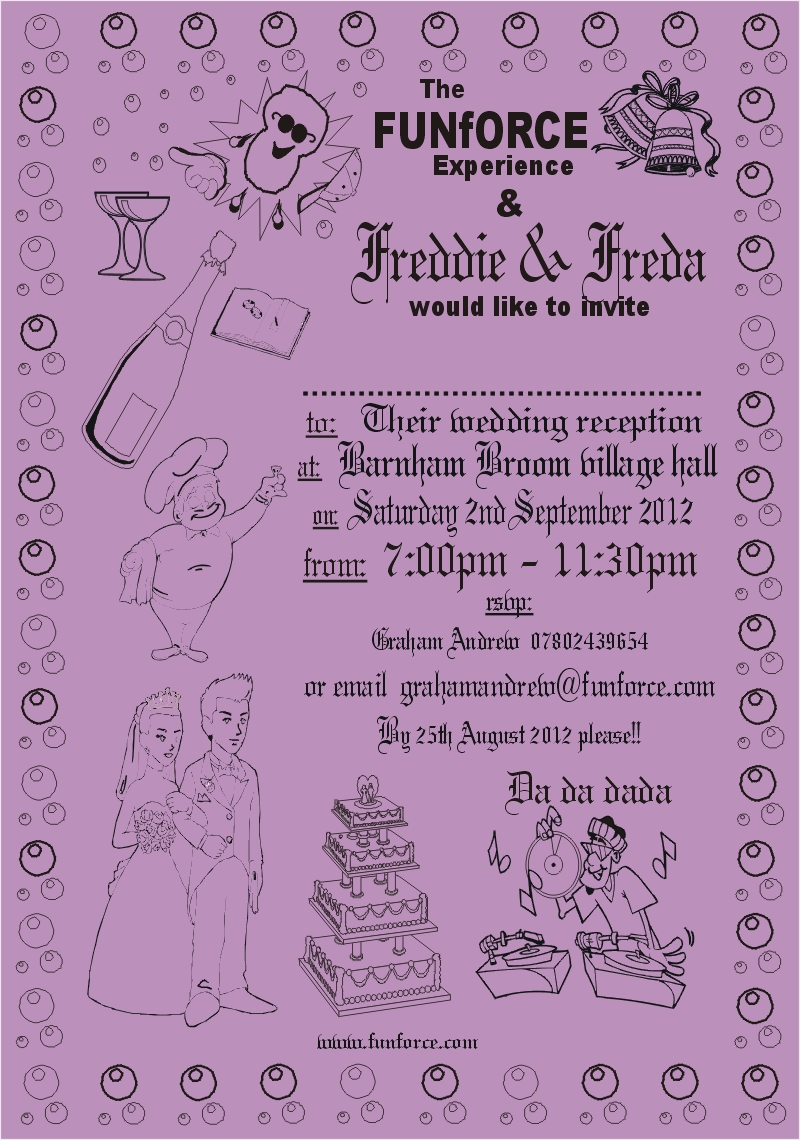 wedding day – invitation (front) | funforce.com